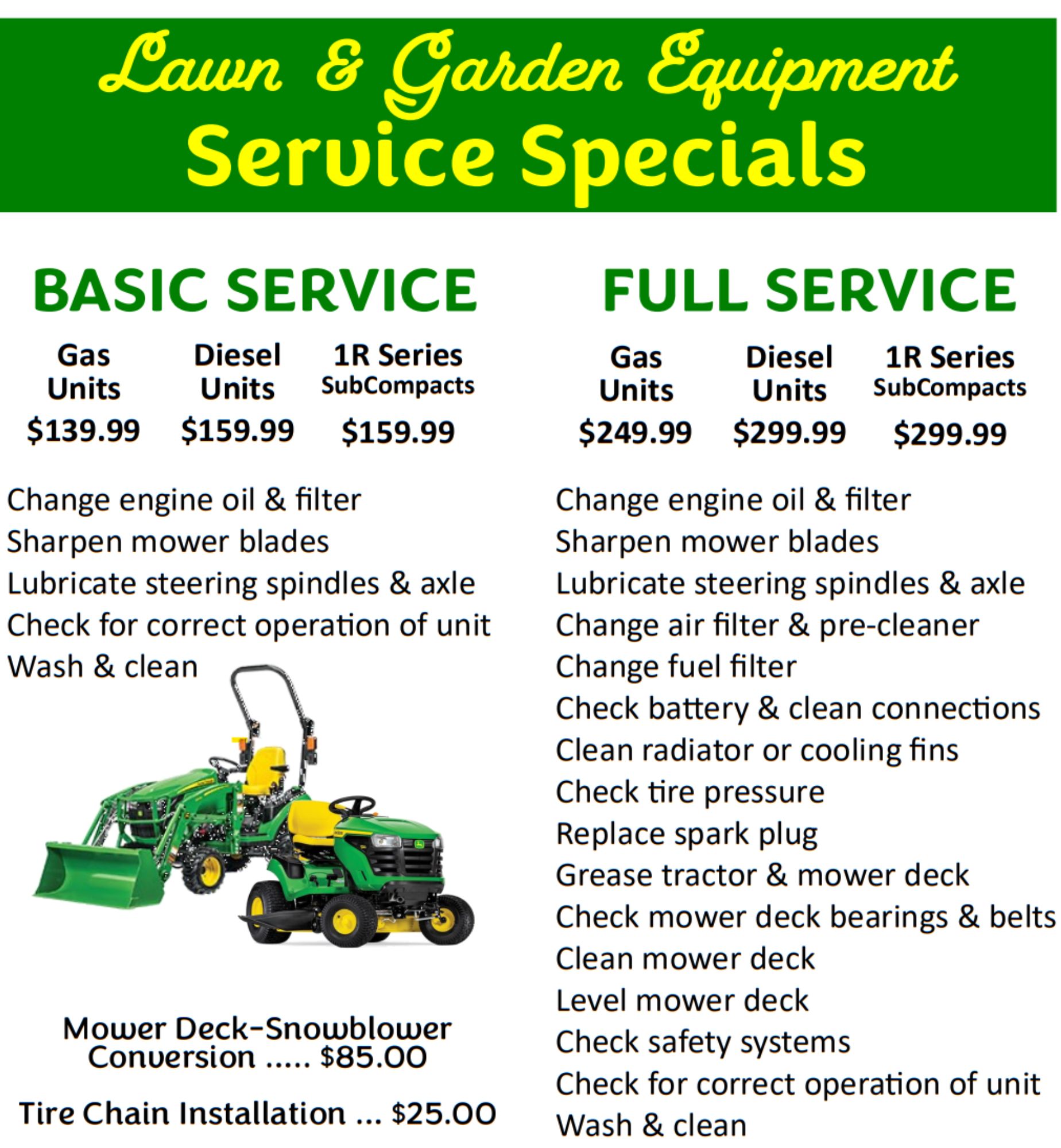 Small Engine Service | Haug Implement Co. | John Deere | Willmar ...